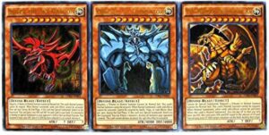 konami yugioh legendary decks ii ultra rare yugi's god card set ldk2-ens01, ldk2-ens02 & ldk2-ens03