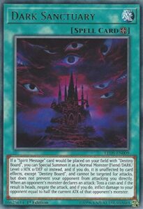 yu-gi-oh! - dark sanctuary - led5-en009 - rare - 1st edition - legendary duelists: immortal destiny