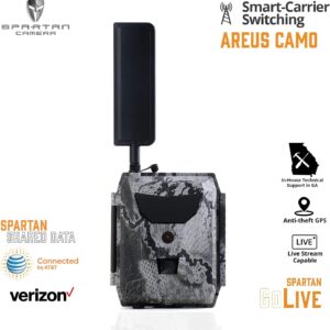 Spartan GoLive 4G LTE Trail Camera,Live-Streaming, Anti-Theft GPS, On-Demand Image&Video Capture,Real-time Updates,Built-in Lithium Battery,Blackout with 32GB SD Card (Verizon)