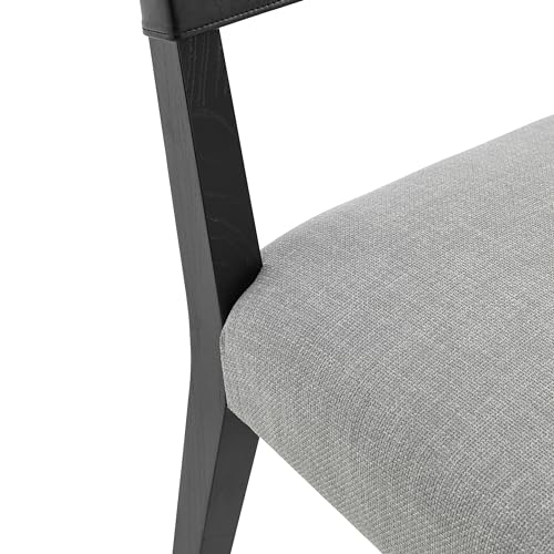 New Pacific Direct Kylo Dining Side Chair, Black/Meridien Gray