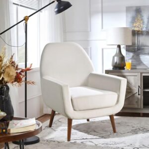 wycian sofa chairs, velvet chair vanity foam beige seat height 17.75" for living room bedroom dining rooms garden kitchen chair high chair seat 1pc