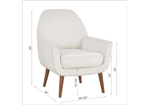 Wycian Sofa Chairs, Velvet Chair Vanity Foam Beige Seat Height 17.75" for Living Room Bedroom Dining Rooms Garden Kitchen Chair High Chair Seat 1PC