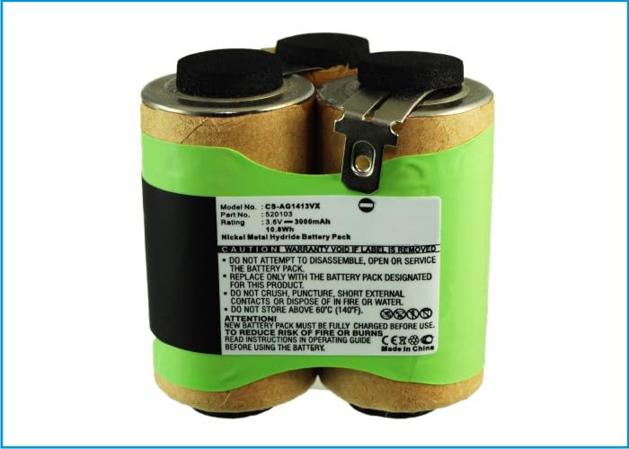 ALLC Replacement Battery for AEG Classic 1/FL36 AG303/Liliput/Liliput AG1413,PN:520103/900055102,3000mAh