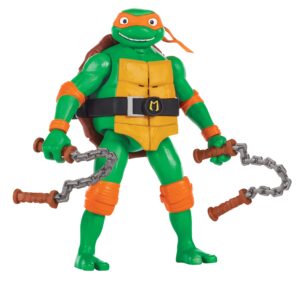 teenage mutant ninja turtles: mutant mayhem 5.5” michelangelo deluxe ninja shouts figure by playmates toys