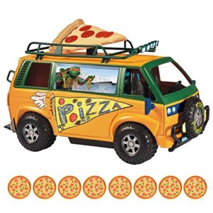 teenage mutant ninja turtles: mutant mayhem pizza fire delivery van by playmates toys