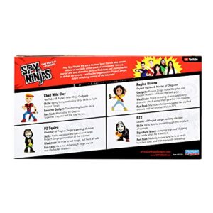 Spy Ninjas Collectible Figure 4-Pack with Chad, Multicolor, (41130)