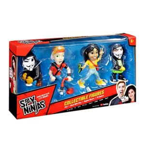 Spy Ninjas Collectible Figure 4-Pack with Chad, Multicolor, (41130)