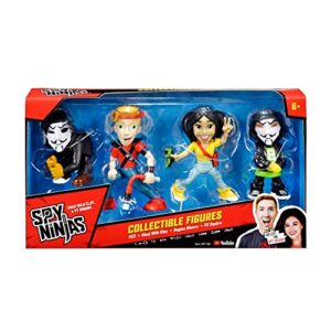 Spy Ninjas Collectible Figure 4-Pack with Chad, Multicolor, (41130)