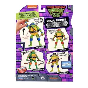 Teenage Mutant Ninja Turtles: Mutant Mayhem 5.5” Raphael Deluxe Ninja Shouts Figure by Playmates Toys