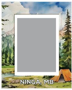 r and r imports ninga manitoba souvenir wooden photo frame camping tent design vertical