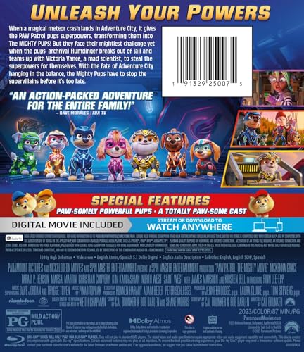 PAW Patrol: The Mighty Movie [Blu-ray]