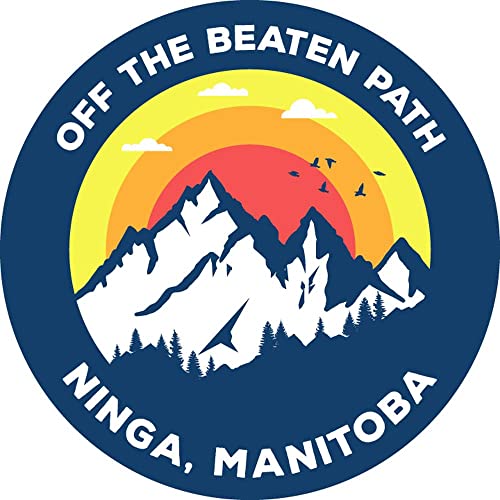 Ninga Manitoba Vinyl Decal Sticker Path Design 2 Inch