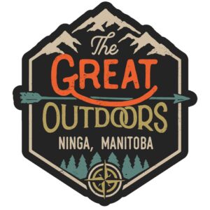 Ninga Manitoba The Great Outdoors Design 4-Inch Fridge Magnet