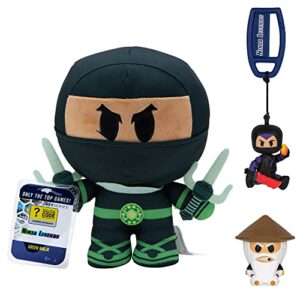 devseries ninja legends collector bundle - three exclusive virtual item codes with green ninja plush, sensei squooshems, and skyraider hanger