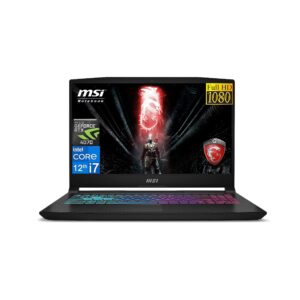 msi 2023 newest katana 15 gaming laptop, 15.6" 144 hz ips display, intel core i7 12650h (10 core), nvidia geforce rtx 4070, 16gb ram, 1tb ssd, wi-fi 6, 4-zone rgb gaming keyboard, windows 11 home