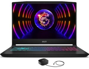 msi katana 15 b12vgk-082us gaming & entertainment laptop (intel i7-12650h 10-core, 32gb ddr5 4800mhz ram, 1tb pcie ssd, geforce rtx 4070, 15.6" 144hz full hd (1920x1080), wifi, win 11 pro)