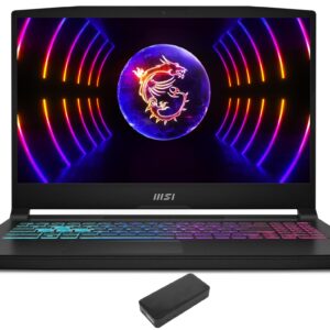 MSI Katana 15 B12VGK-082US Gaming & Entertainment Laptop (Intel i7-12650H 10-Core, 32GB DDR5 4800MHz RAM, 1TB PCIe SSD, GeForce RTX 4070, 15.6" 144Hz Win 11 Pro) with USB-C Dock