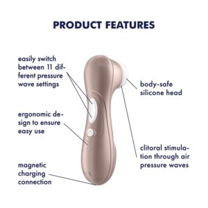 Satisfyer Pro 2 | Clitoral Stimulation | Air Pulse Vibrator | Pressure Wave Vibrator | Waterproof (IPX7) | Rechargeable Battery | Skin-Friendly Silicone