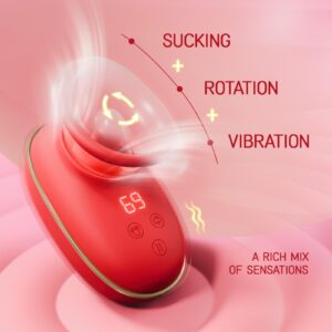 Adult Toys for Women Sucking Vibrator, 3 Sucking, 9 Tongue Licking & Vibrating Female Sex Toys Vibrators Nipple Toys, Women Sex Toy Rose Sex Toy Vibrator Adult Toy, Sexual Pleasure Tools for Women