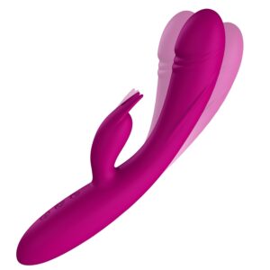 adult sex toys vibrator silicone dildo - c & g spot vibrator with 10 vibrations and one-click enhanced mode, seyouyou female sex toy with powerful dual motors, rabbit vibrators adult toys for woman