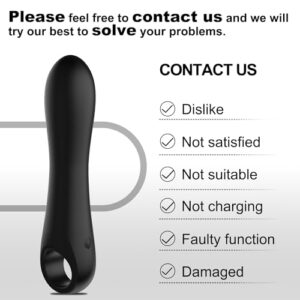 Mini Bullet Vibrators Adult Sex Toys for Woman - NSBAN G Spot Dildo Vibrator for Female Clitoral Stimulation with 10 Vibrating Modes, Clit Clitoris Stimulator for Woman & Couple Sex Pleasure(Black)