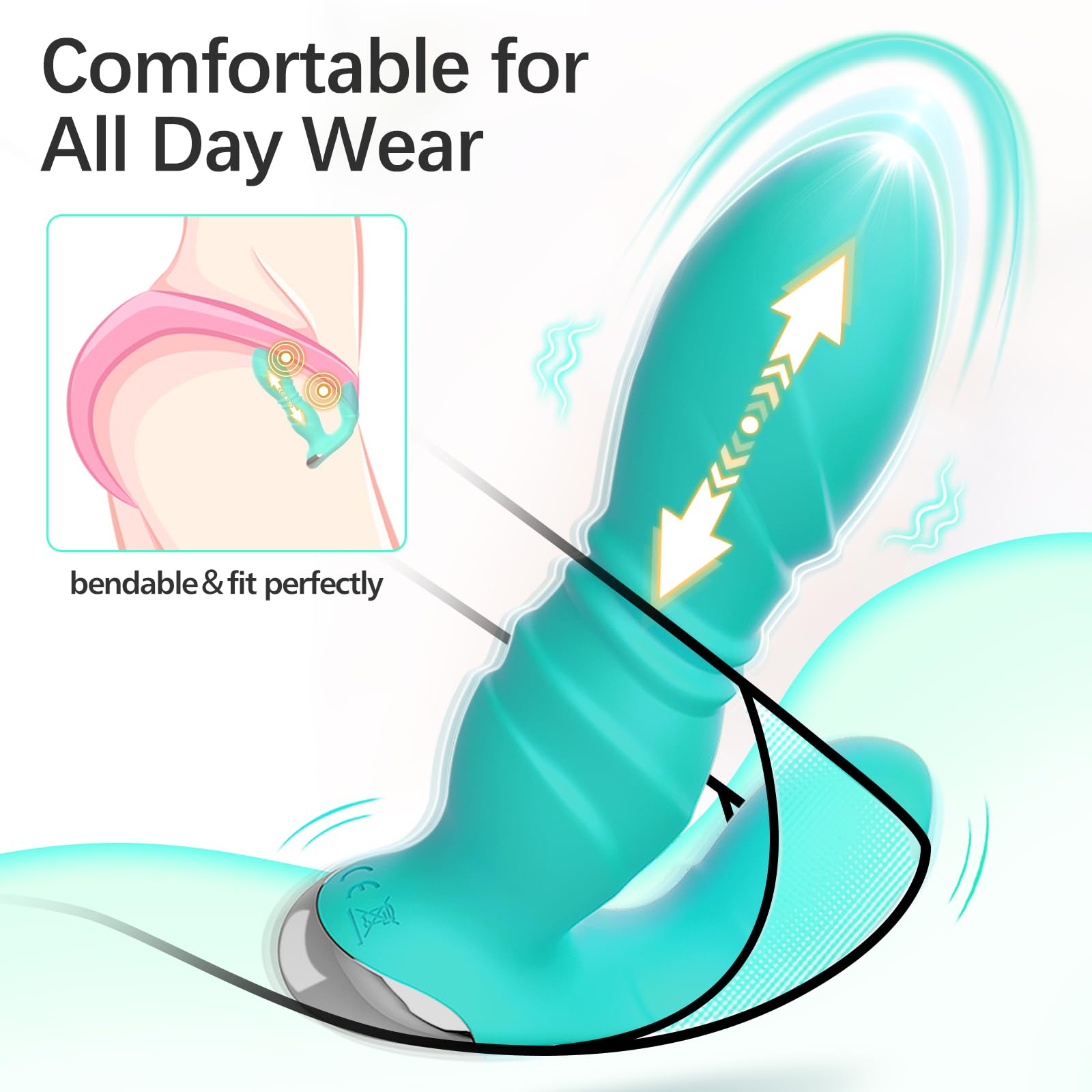 Adult Sex Toys for Women Pleasure - Wearable Vibrating Panties with App＆Remote Control Vibrators 9 Powerful Thrusting Vibrations Toy Couples Products Ultra Quiet (Green)