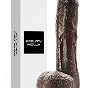 Beauty Molly Superior 8 Inch Realistic Dildo with Suction Cup Anal Sex Toys, 11.8 Ounce