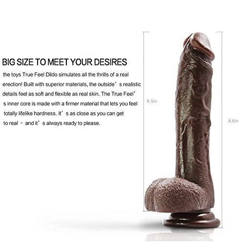 Beauty Molly Superior 8 Inch Realistic Dildo with Suction Cup Anal Sex Toys, 11.8 Ounce