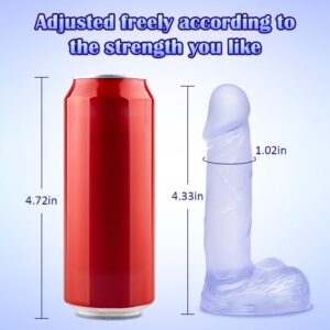 4 Inch Silicone Realistic Mini Dildo,Beginner Anal Plug,Soft Dildo with Curved Shaft and Balls,Sex Toy Women Men Couples.Experience Multi-Purpose Mini Style (Blue)