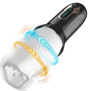 rotating male masturbator male sex toys for men, vibrating adult toys for men sex toys stroker with 5 rotating & 10 vibrating modes, male vibrator electric pocket pussy for men blowjob sex machine