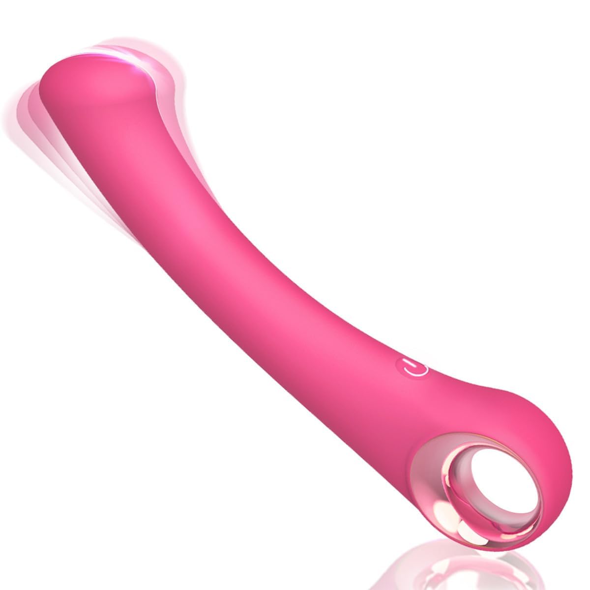 Clitoral G Spot Vibrator Sex Toy for Women,Personal Wand Massager with 9 Vibrating Modes,Waterproof Bullet Finger Anal Training Vibrators for Couple,Soft Silicone Dildo Adult Sex Toys&Game (Pink)