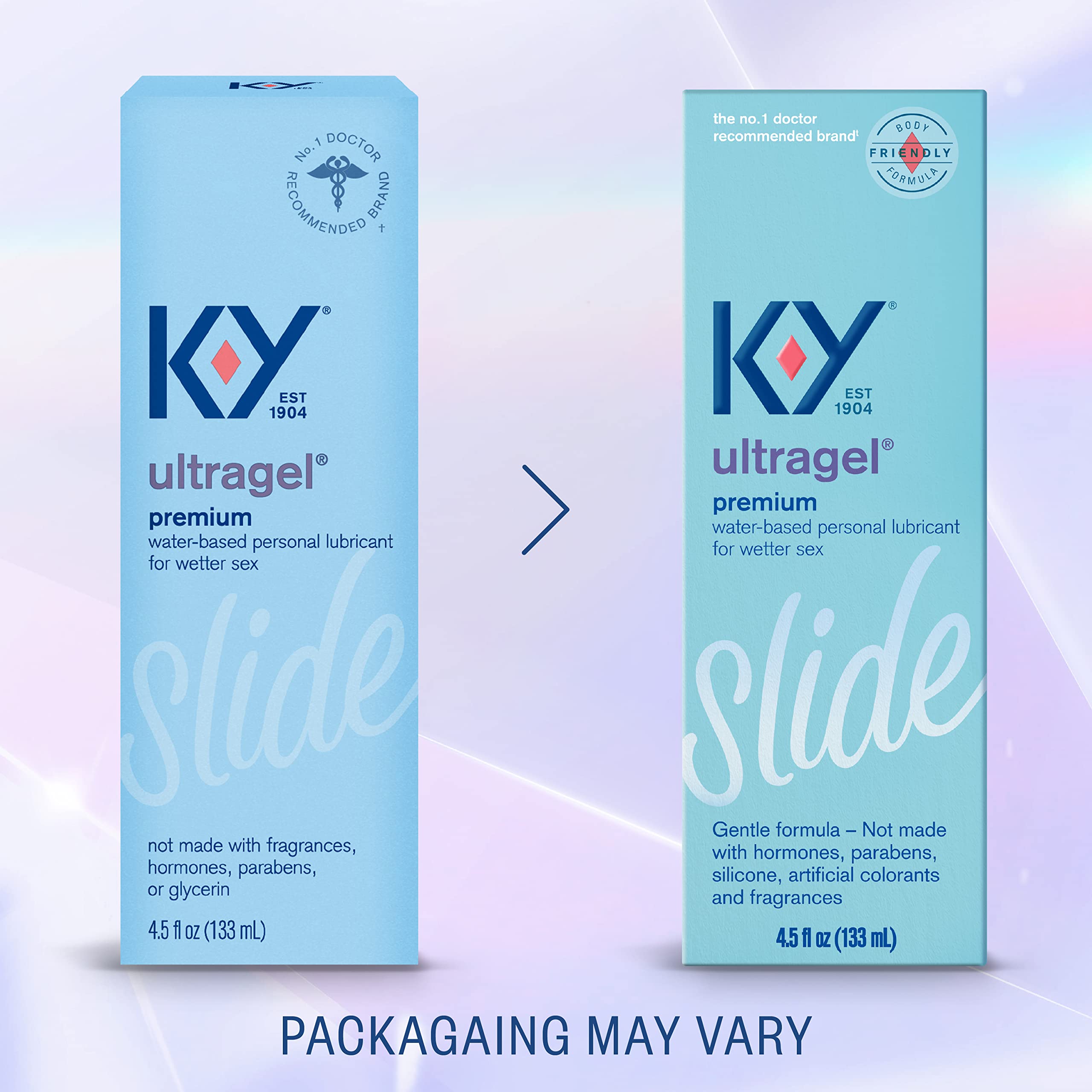 K-Y Ultragel Water Based Personal Lubricant, pH Balanced Lube, Paraben Free, Non-Sticky, Non-Staining, 4.5 fl oz