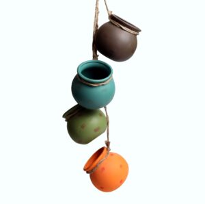 4pcs 4.0 inch hanging succulent planters dangling ceramic pot wall or ceiling mount hanging ceramic plant pot hanging planter hanging pendant hanging basket succulent planter/succulent cactus/