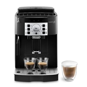 de'longhi magnifica s ecam22.110.b, coffee maker with with milk frother, automatic espresso machine with 2 hot coffee drinks recipes, soft-touch control panel, 1450w, black