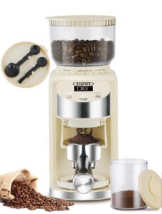 gevi electric burr coffee grinder with 35 grind settings for espresso, drip, french press - 120v