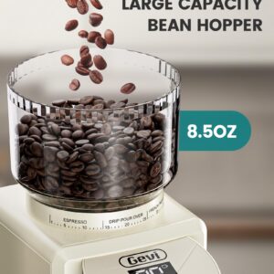 Gevi Electric Burr Coffee Grinder with 35 Grind Settings for Espresso, Drip, French Press - 120V