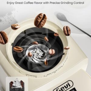 Gevi Electric Burr Coffee Grinder with 35 Grind Settings for Espresso, Drip, French Press - 120V