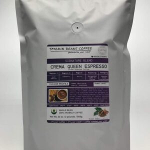 2-pound Crema Queen Espresso (Fresh Roasted Coffee) signature blend roasted-to-order daily medium roast whole bean we can grind or provide lighter or darker roast upon request message at checkout