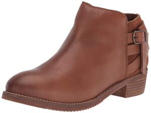 softwalk women's ankle boots and booties, cognac, 8