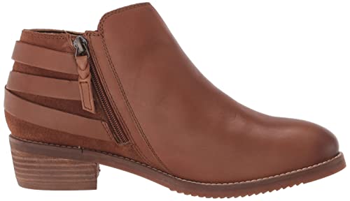 SoftWalk Women's Ankle Boots and Booties, Cognac, 8