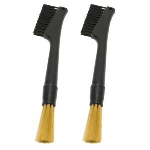 2pcs coffee espresso machine cleaning brush, dusting espresso coffee grinder coffee accessories for bean grain coffee tool home kitchen