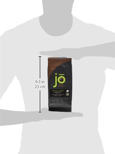 NO FUN JO DECAF: 12 oz, Organic Decaf Coffee, Swiss Water Process, Fair Trade Certified, Medium Dark Roast, Whole Bean Arabica Coffee, USDA Certified Organic, NON-GMO