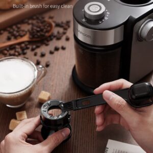 SHARDOR Coffee Grinder, Adjustable Burr Mill with 16 Precise Grind Setting for 2-14 Cup, Silver