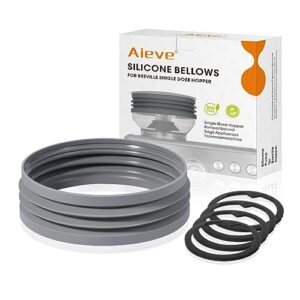 aieve single dose hopper bellow & upper burr rubber seal compatible with breville barista espresso machine