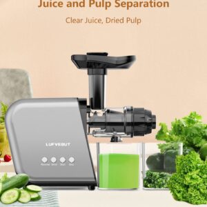 Cold Pressed Juicer Machine For Fruit and Vegetable, Coffee Grinder Machine, Slow Masticating Juicer Electric Coffee Bean Grinder from Espresso to Cold Brew, Easy to Clean Juice Extractor,Quiet Motor