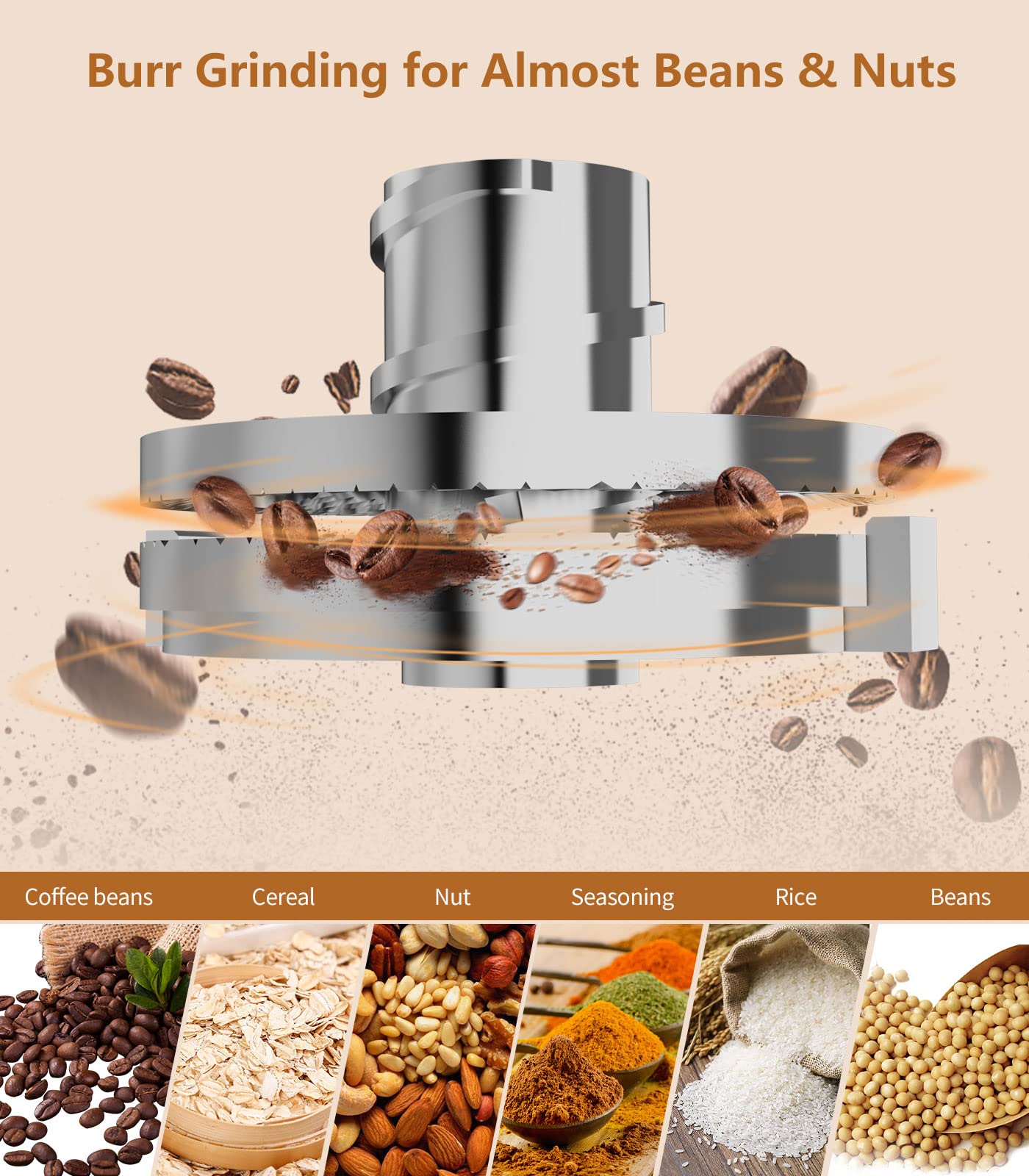 Cold Pressed Juicer Machine For Fruit and Vegetable, Coffee Grinder Machine, Slow Masticating Juicer Electric Coffee Bean Grinder from Espresso to Cold Brew, Easy to Clean Juice Extractor,Quiet Motor