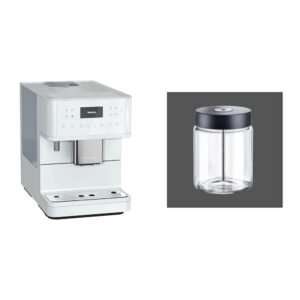 miele cm 6160 milkperfection automatic coffee machine + glass milk container