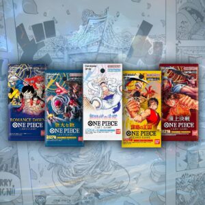 one piece booster packs (5 pack - one from each iteration) (op-01, op-02, op-03, op-04, op-05) (japanese) [mycyberstash]