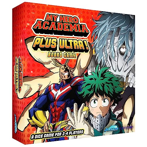 My Hero Academia Plus Ultra Board , Strategy Game for Adults & Teens | Ages 14+ | 2-4 Players | Average Playtime 30 Minutes | Made by Jasco Games