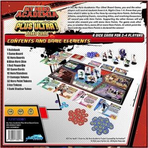 My Hero Academia Plus Ultra Board , Strategy Game for Adults & Teens | Ages 14+ | 2-4 Players | Average Playtime 30 Minutes | Made by Jasco Games